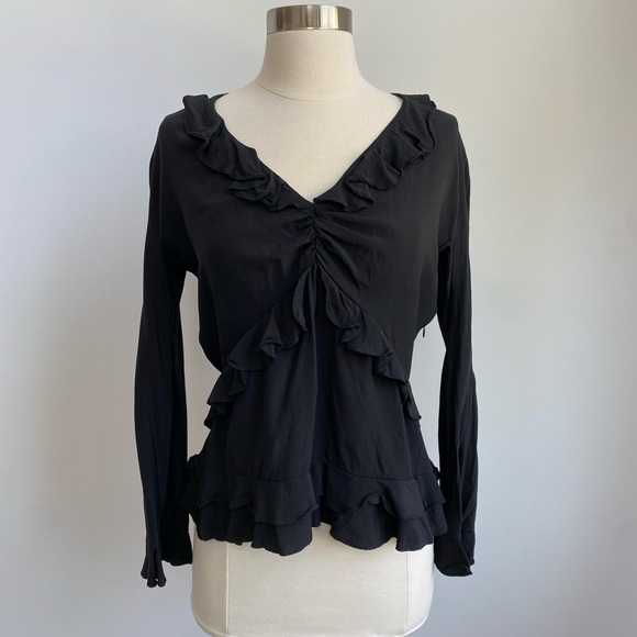 Gucci | Tops | Ss 999 Gucci By Tom Ford Runway Ad Madonna Black Silk ...